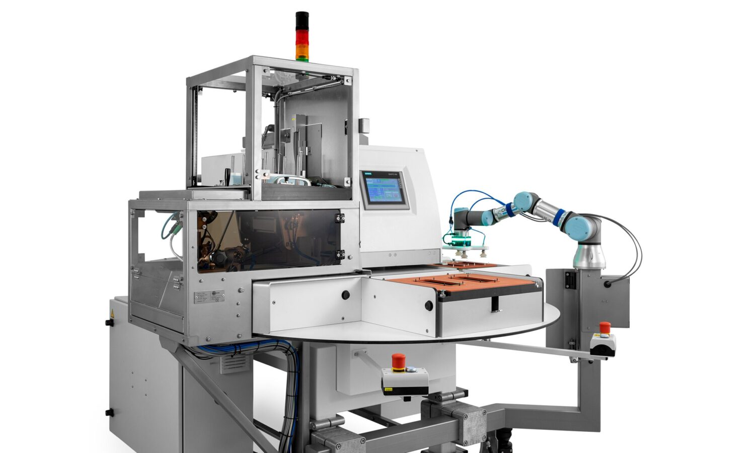 Cobot and automatic sheet dispenser NX-B Sealer | GTE Engineering