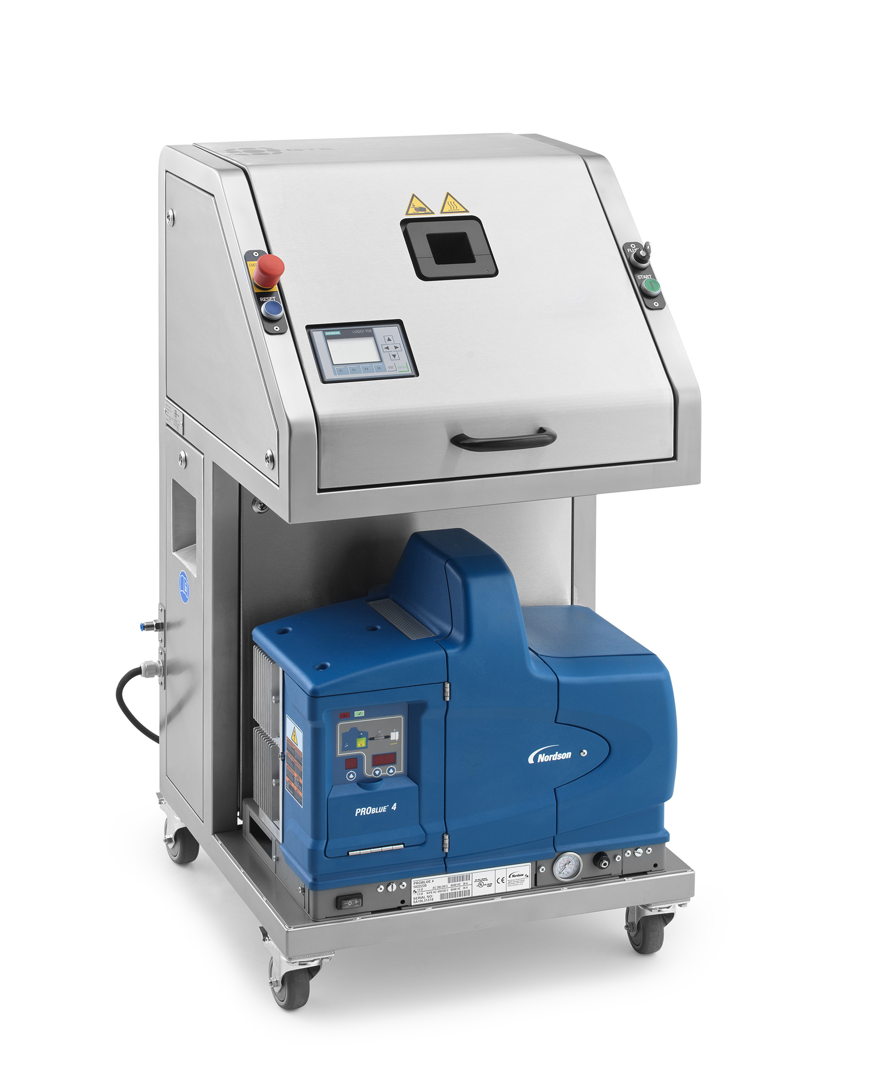 Box gluing machine for side-loaded boxes | GTE Engineering